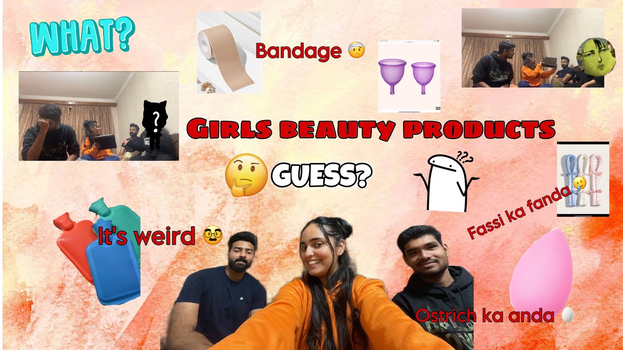 Guys guessing girls products (funny challenge vlog) - YouTube