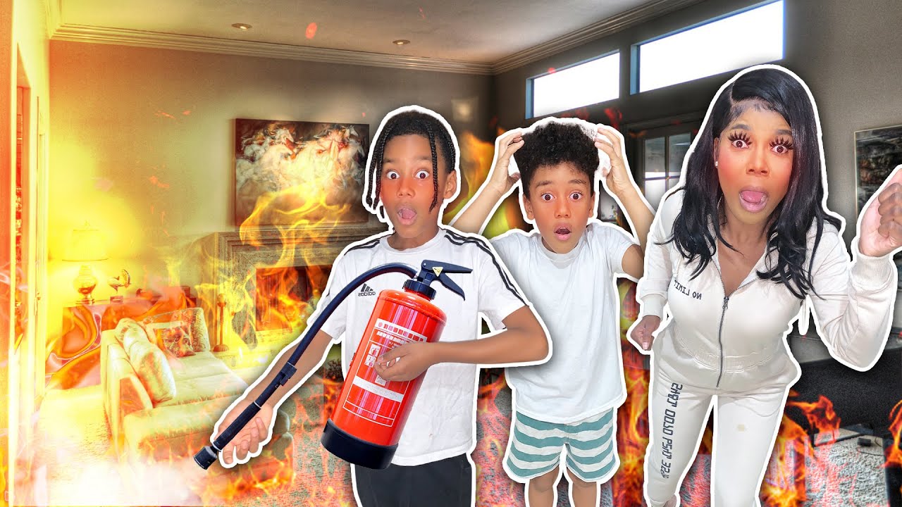 KIDS SET OUR HOUSE ON FIRE... - YouTube