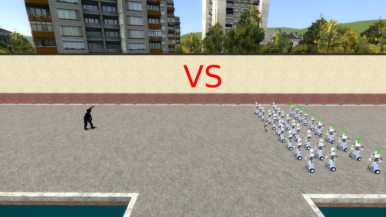 QXR vs Vanny and her bot army (Gmod SSR/FNAF SB - YouTube