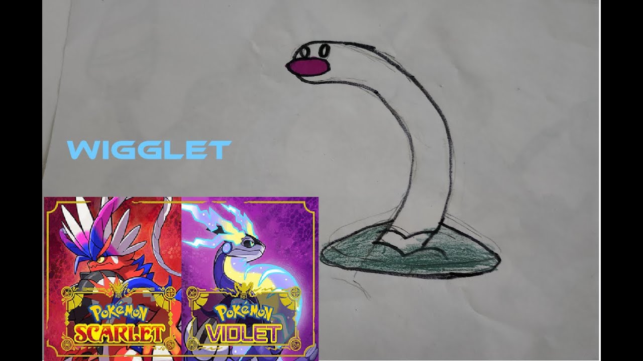 scarlet and violet how to draw wiglett - YouTube