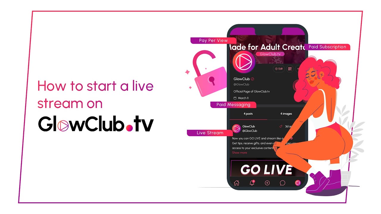 How to start a Live Stream on GlowClub.tv - YouTube