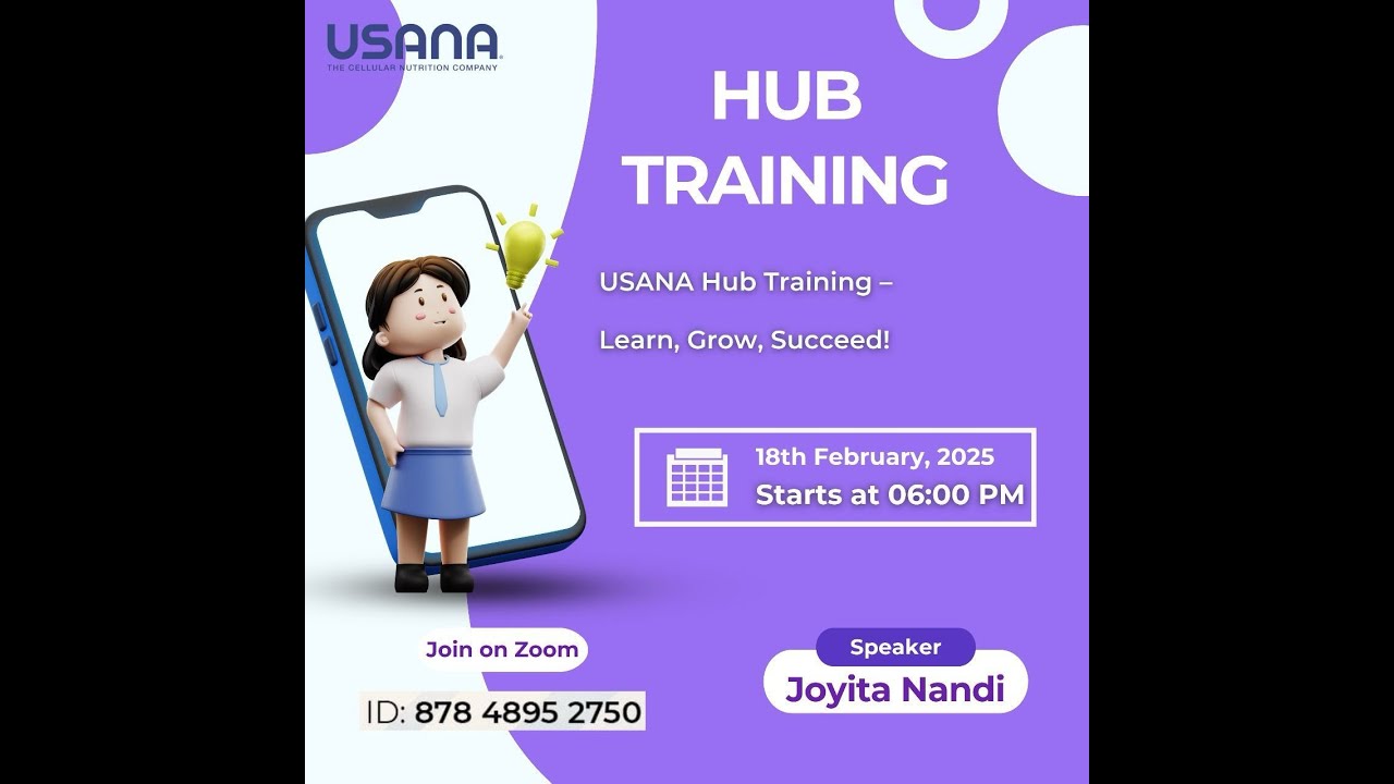 USANA Hub Training - By Joyita Nandi - YouTube