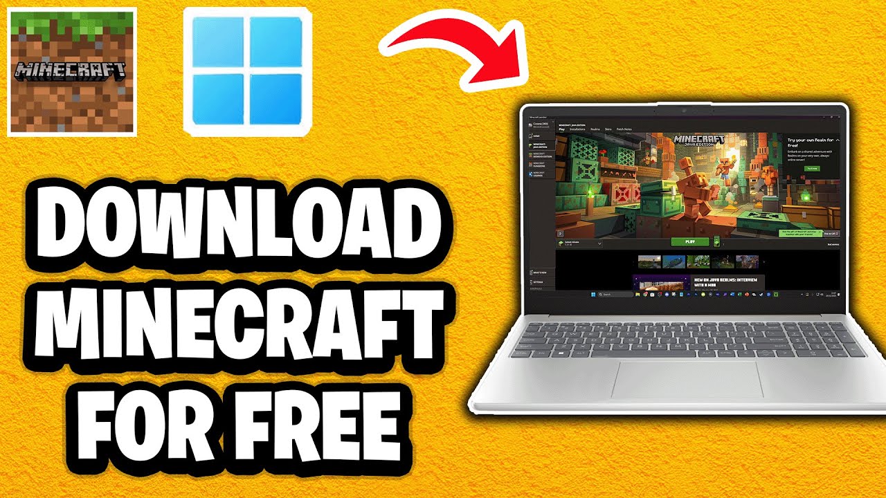 How To Download Minecraft For FREE On PC - Fastest Guide - YouTube