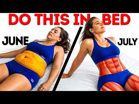 Melt Your Hanging Belly While Lying in Bed | 18-Min Waist Slim