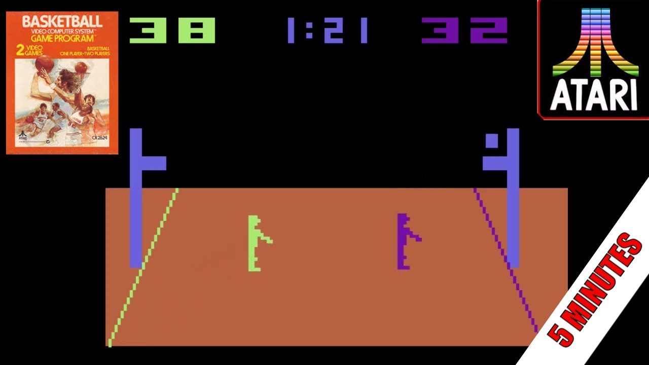 🏀Basketball (1978) on the Atari 2600 | Move over NBA Jam ️#atari # ...