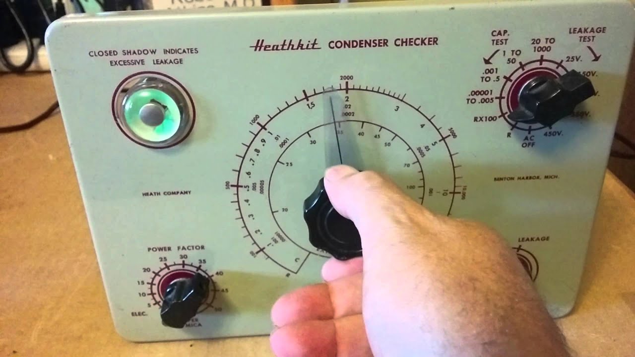 Vintage Heathkit C-3 Condenser Checker - YouTube