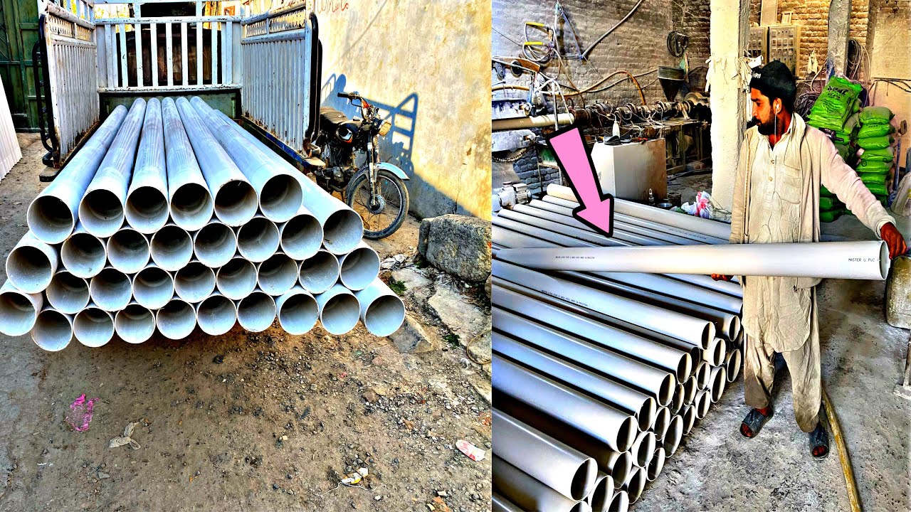 The amazing manufacturing process of PVC pipes at local factory - YouTube