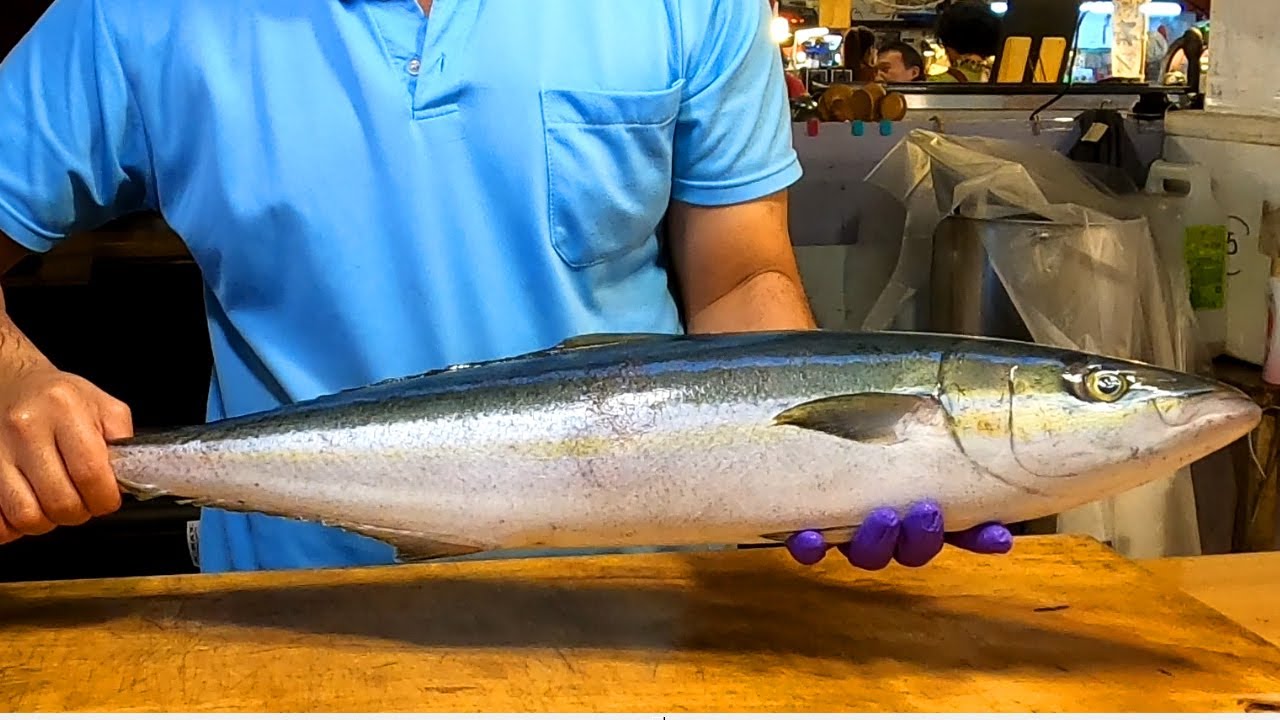 How to Fillet a Rainbow Runner for Sashimi雙帶鰺切割生魚片 - Taiwanese Street ...