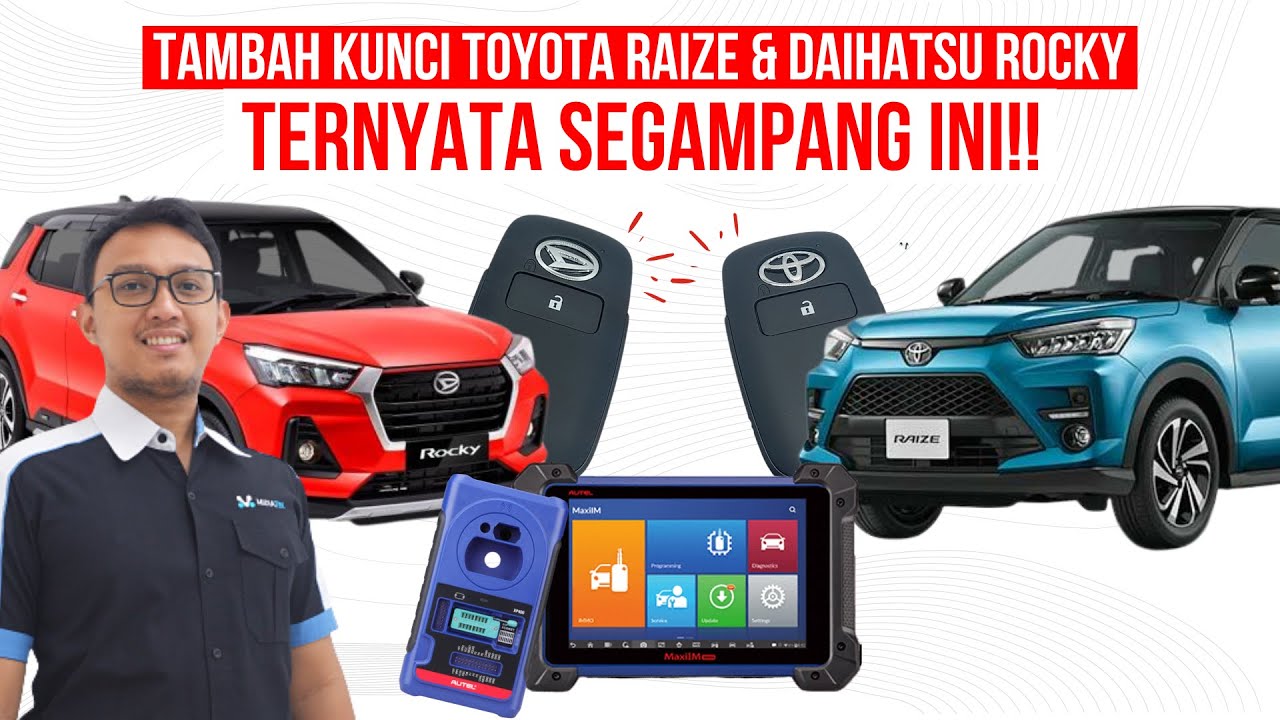 Cara Mudah Tambah Kunci Smart Key Toyota Raize & Daihatsu Rocky ...