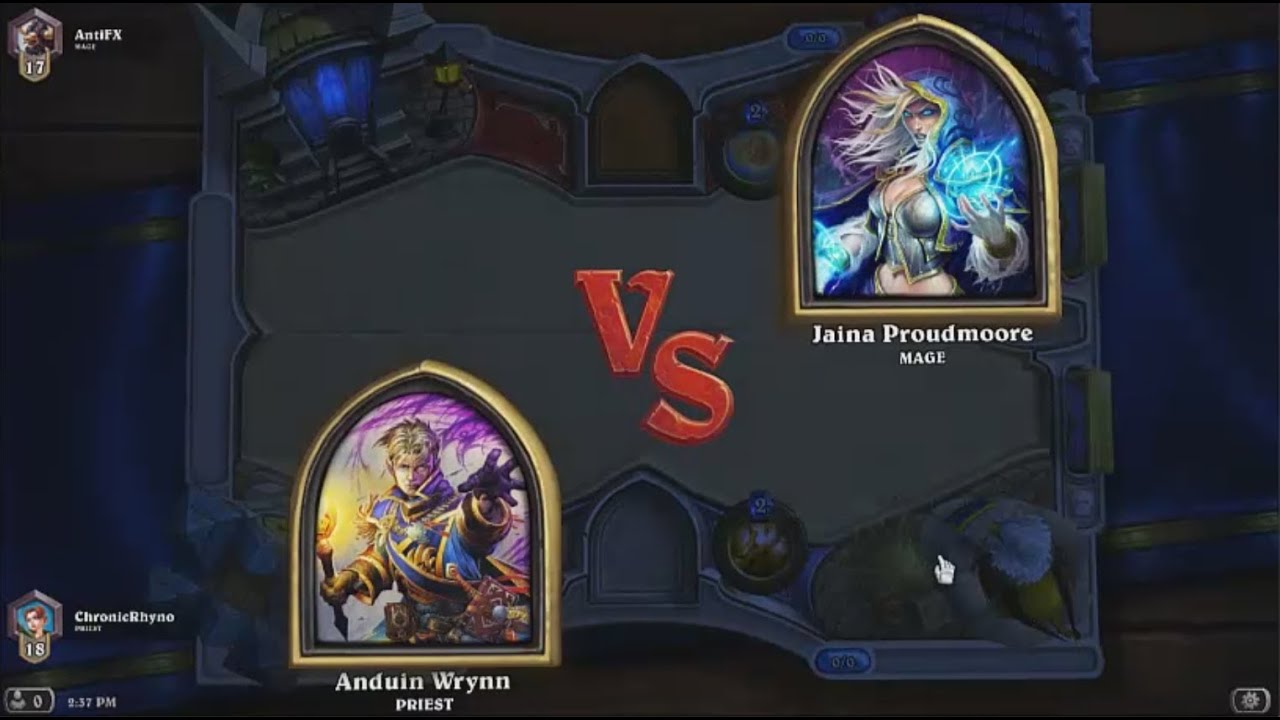 Hearthstone: Legendary Priest Deck (Mage Secrets vs. Illidan) - YouTube