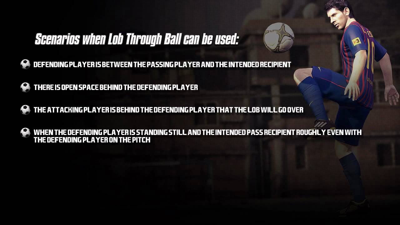 FIFA 12 Tutorials - Lob Through Ball Passing - YouTube