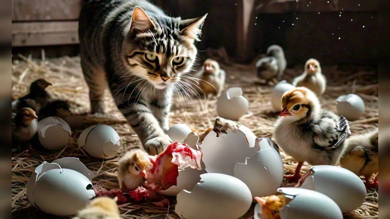 Chicks Died in Eggs 💔 Cat Attacks Defenseless Hen😱 || Aseel Hen ...