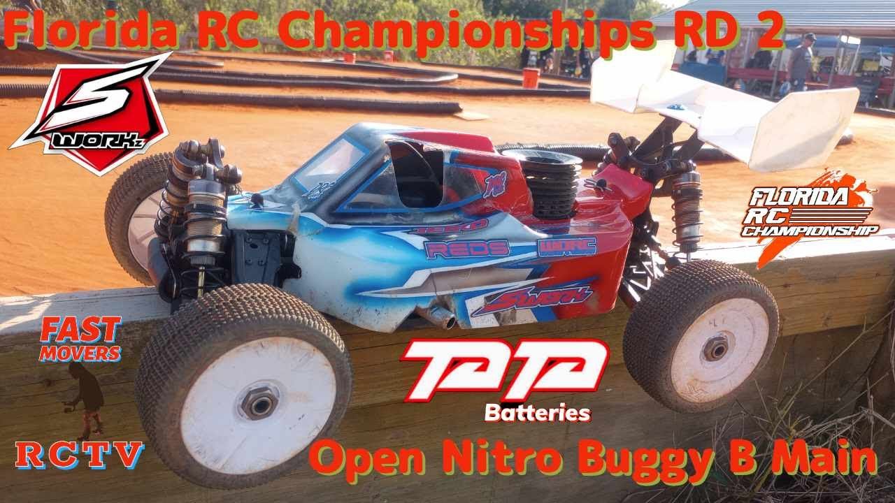 Florida RC Championship RD 2 Open Nitro Buggy B Main - YouTube