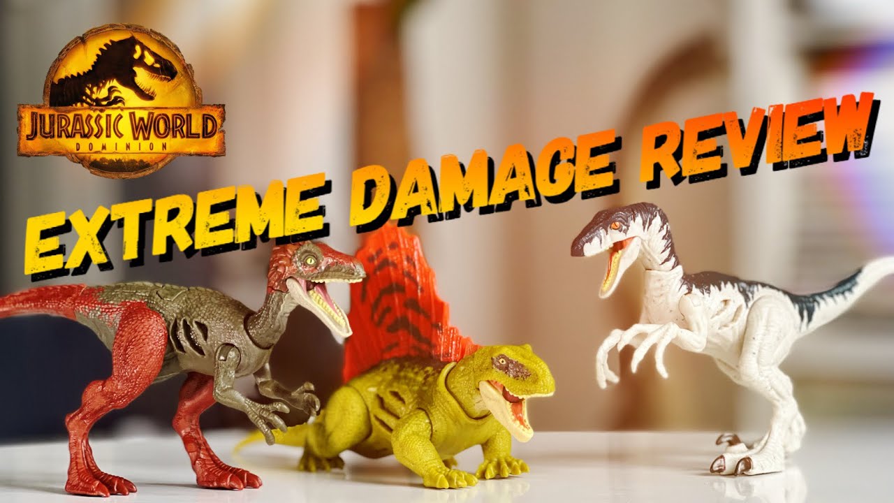 Unboxing Jurassic World EXTREME DAMAGE dinosaurs! [4K] - YouTube