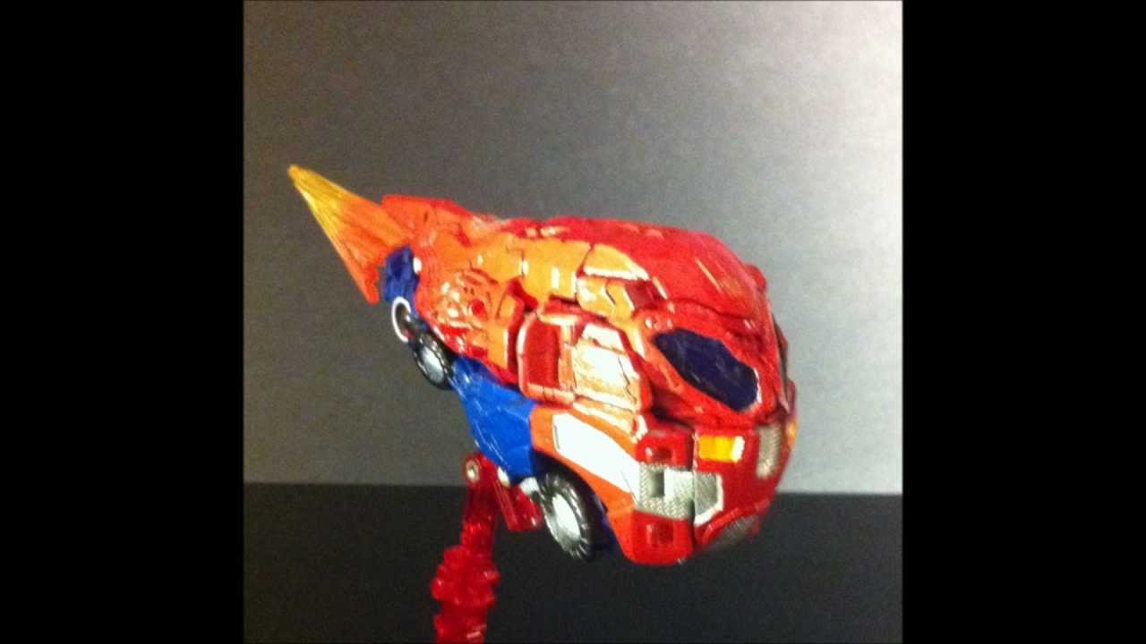 Custom Protoform Optimus Prime G1 Color repaint - YouTube