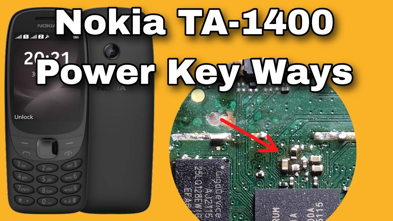 Nokia 6310 TA 1400 Power Button Ways | Nokia 6310 Power Button Jumper ...