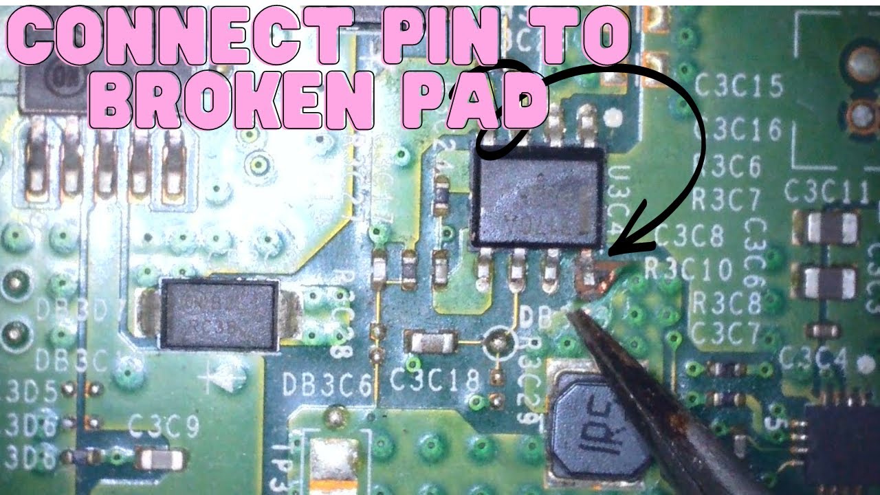 PIN NOT CONNECTING TO BROKEN PAD - How To Fix It - YouTube