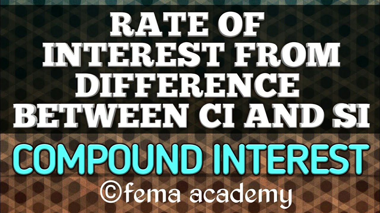 Compound Interest | Aptitude Shortcuts &Tricks | Find rate of interest ...