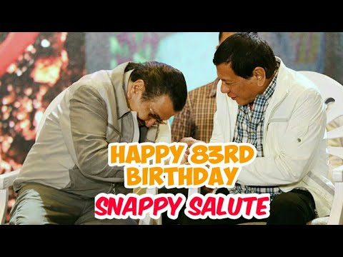 SNAPPY SALUTE 83rd BIRTHDAY GREETING NI PDU30 KAY ERAP - YouTube