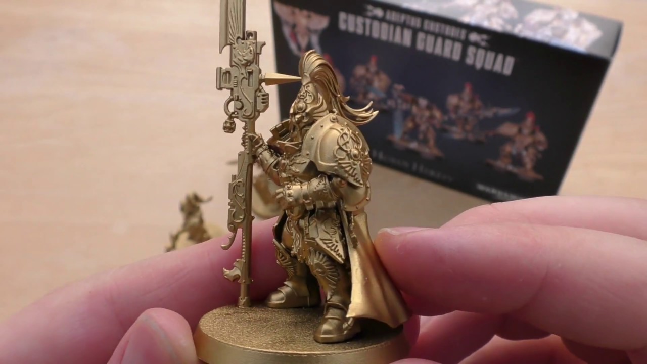Adeptus Custodes - Custodian Guard Squad - Review (HH+WH40K) - YouTube