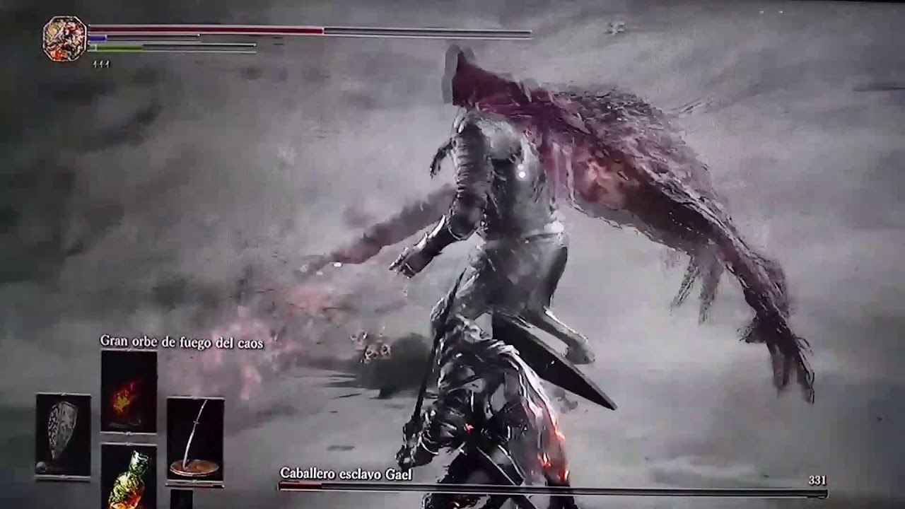 Dark Souls 3. Boss: Slave Knight Gael - Phase 3 - YouTube