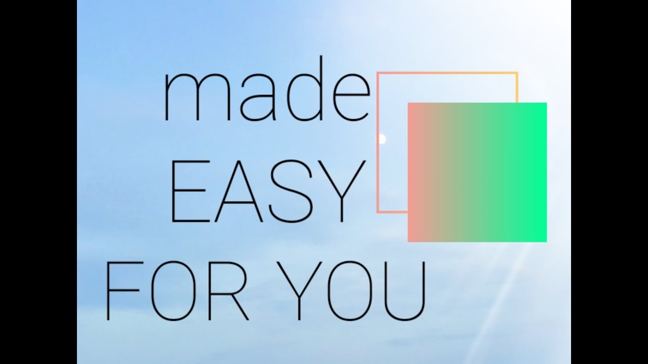 Made Easy For You | Launching - YouTube