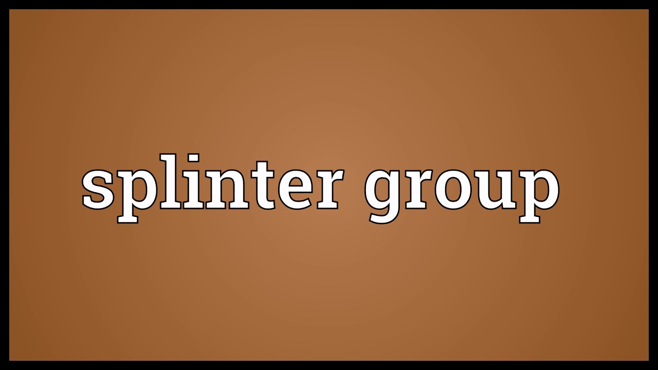 Splinter group Meaning | Wordogram - YouTube