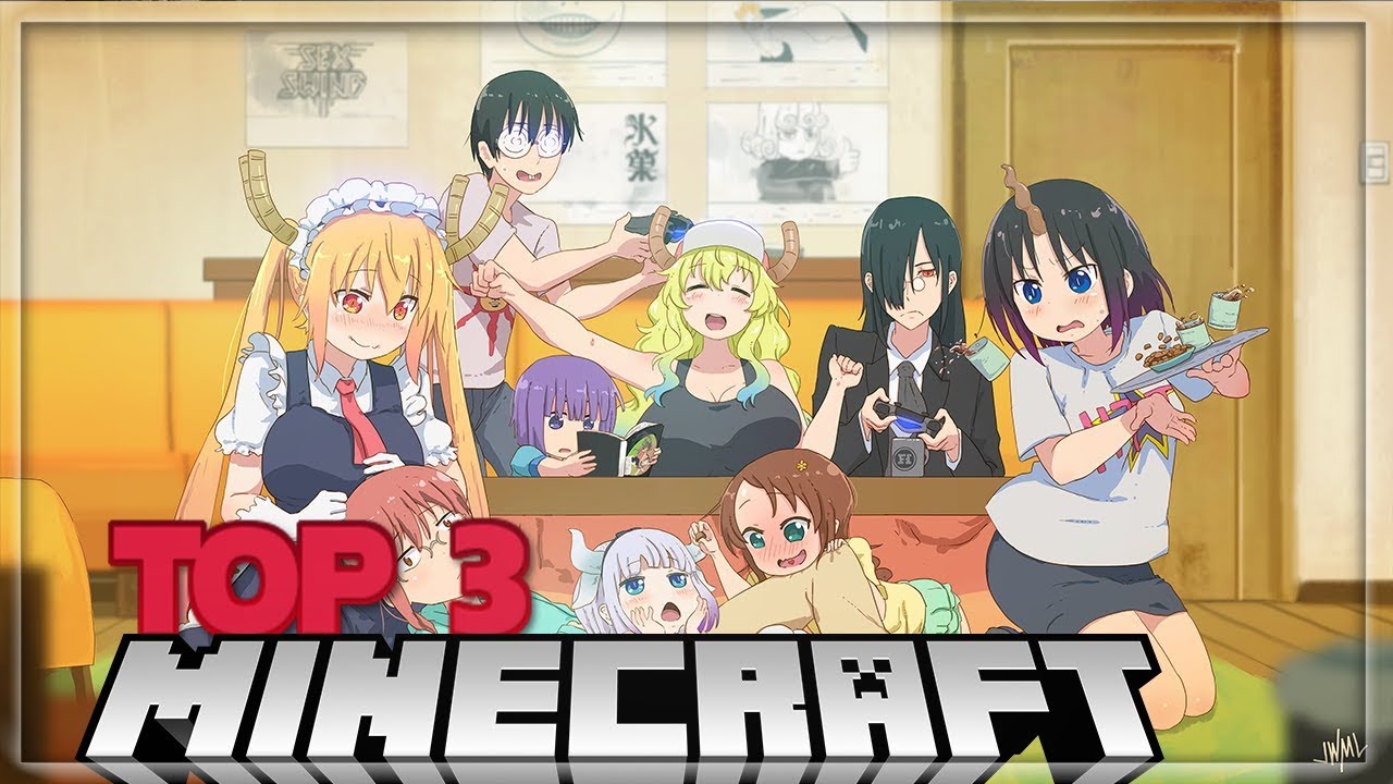 Top 3 Minecraft Skins von Kobayashi's dragon maid - YouTube
