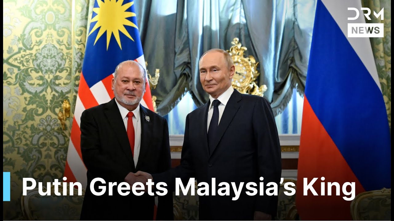 FULL CEREMONY: Putin Hosts Malaysia’s King Sultan Ibrahim at Kremlin in ...