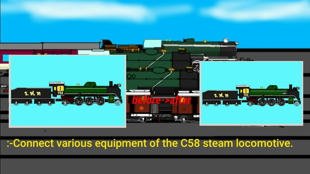 Galaxy express 901 : Connect various equipment of the C58 steam ...