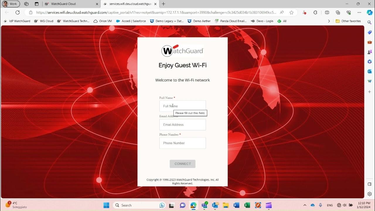 Captive Portal con Web Form per AP WiFi Watchguard - YouTube