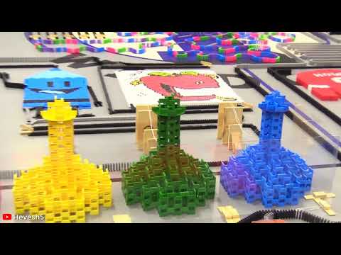 1000 domino taş devirme