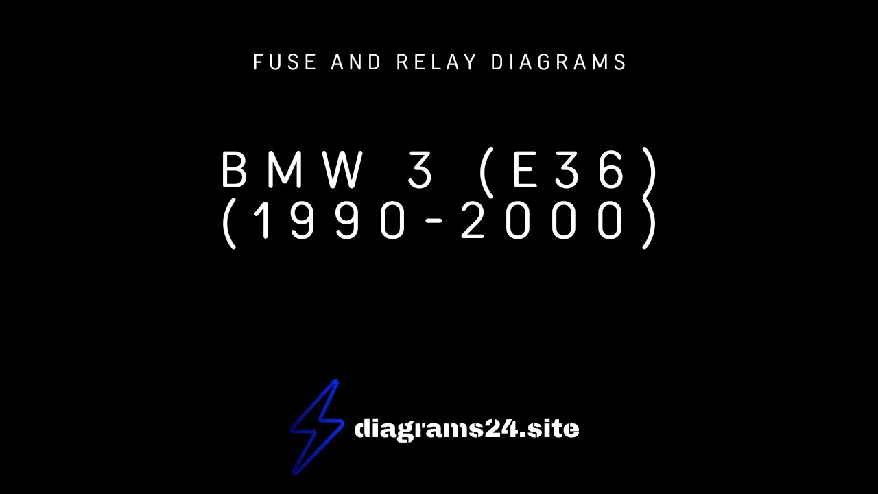 BMW 3 (E36) (1990-2000) – fuse and relay diagrams - YouTube