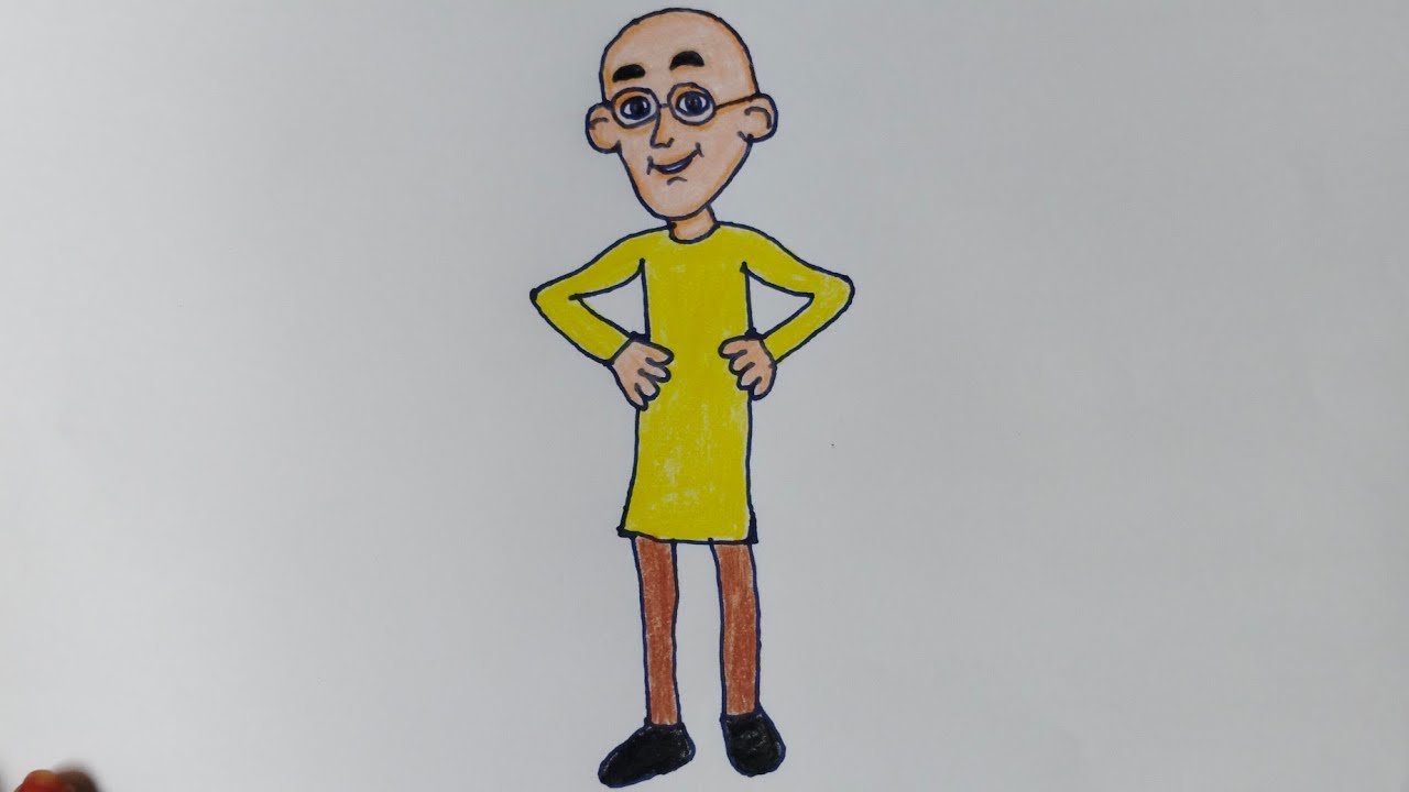 How to Draw Patlu From Motu Patlu for kids#motupatlucartoon# ...