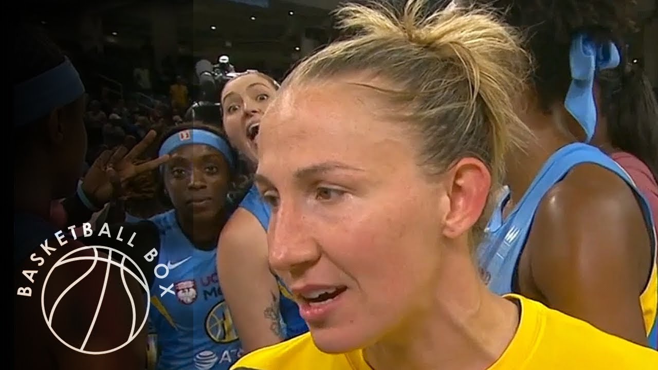 [WNBA Playoffs Round1] Vandersloot Post-Game Interview, Mercury vs Sky ...
