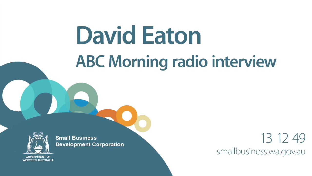 David Eaton ABC Morning Show radio interview - YouTube