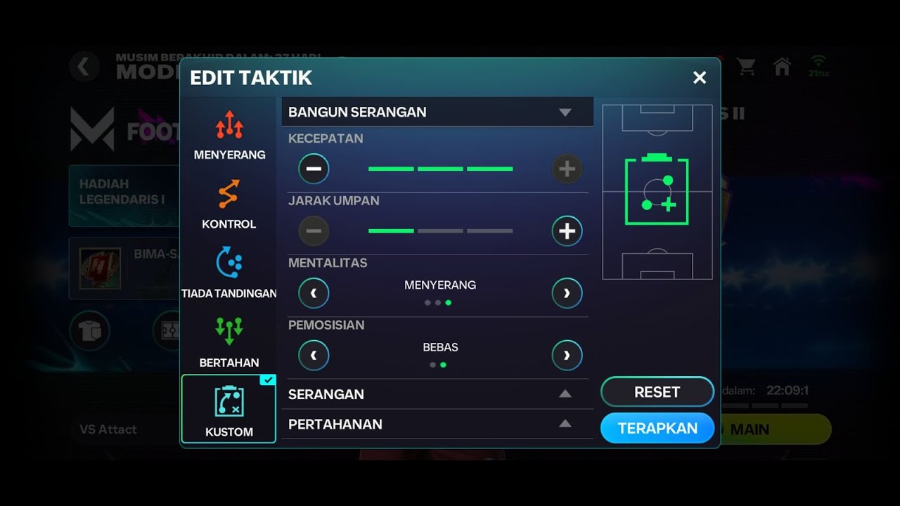 DAY 2 "EVENT FOOTYVERSE" - PUSH MODE MANAGER - WIN STREAK - CEK VIDEO ...