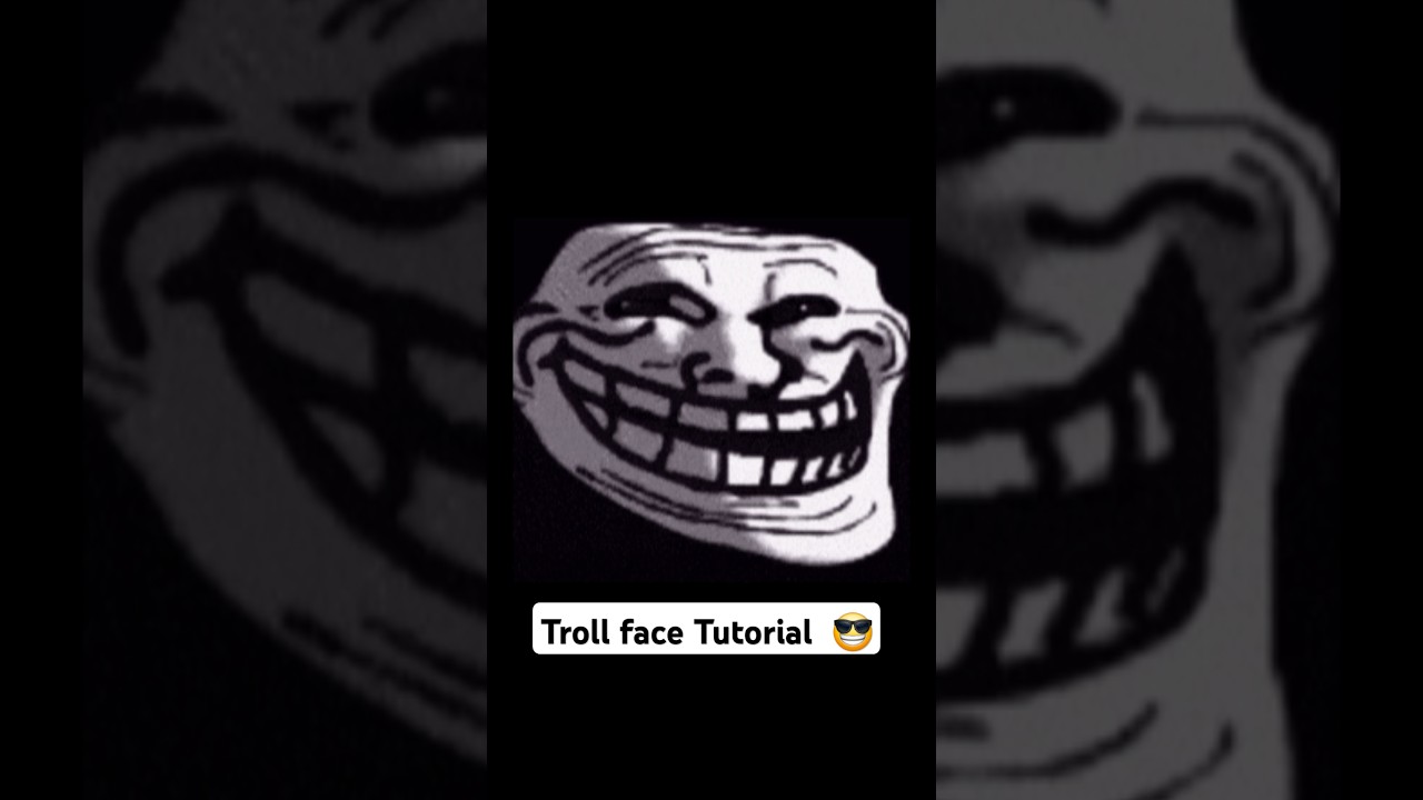 Tutorial Troll Face 🤣 #Shorts #viral #trollface #meme #trend #troll #tutorial #short - YouTube