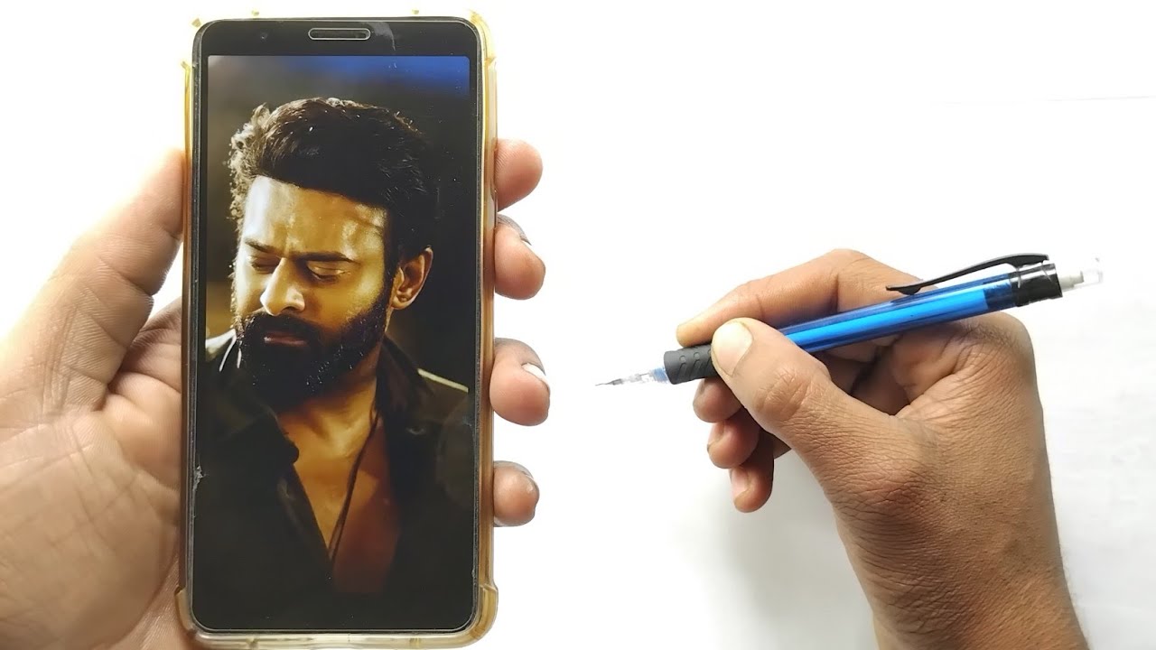 Prabhas drawing Salaar, Step by step, Outline Tutorial - YouTube