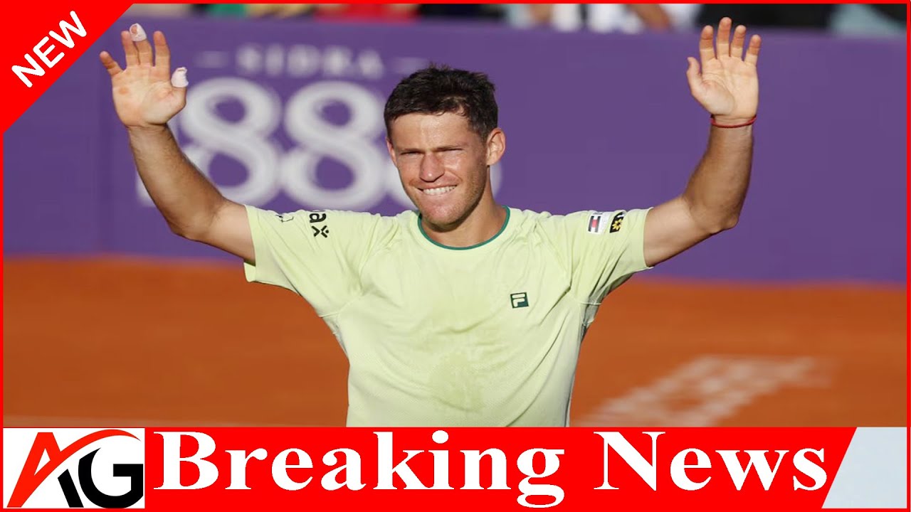 Diego Schwartzman is seen shedding tears as the home crowd bids an ...