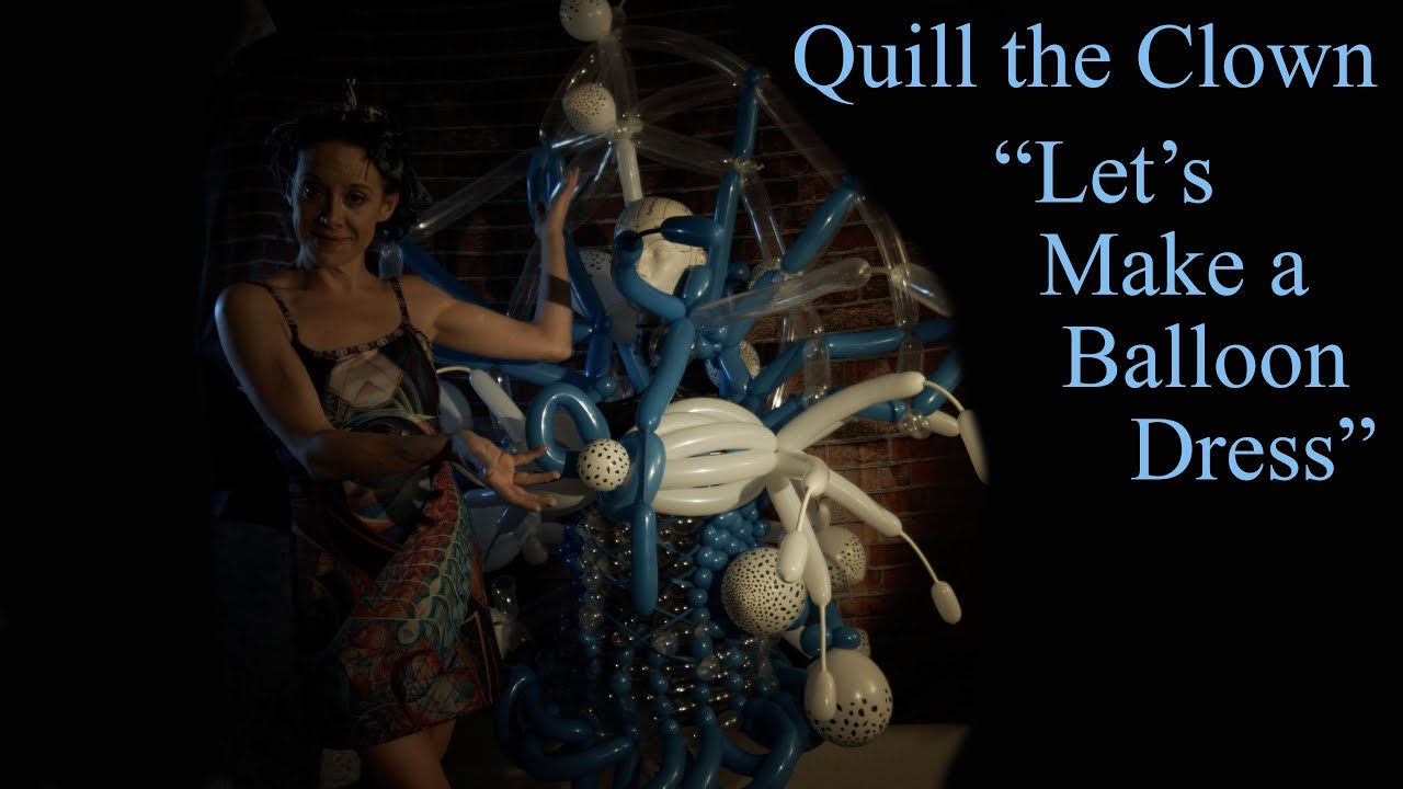 Quill Balloon Gown Production for Arts Caravan Variety Radio Show - YouTube