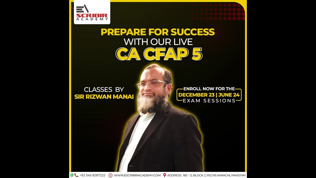 | ICAP | CFAP 5 Tax Planning & Practices - Dec 2023 | Rizwan Manai ...