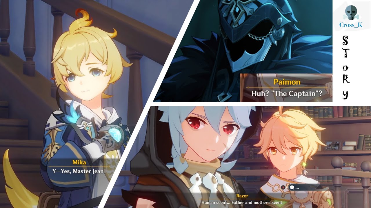 Story about Mika, Varka mail, Capitano and Razor past | Genshin Impact ...