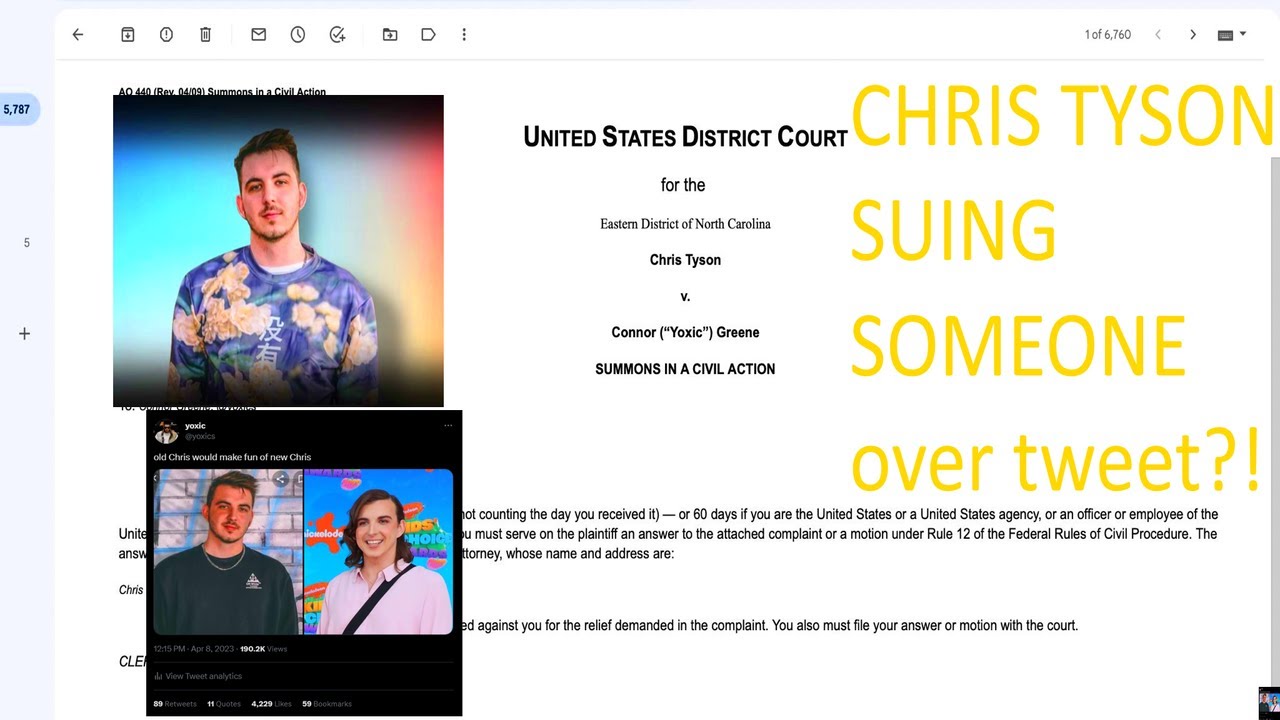 Chris Tyson Suing Someone Over Transphobic Tweet - YouTube