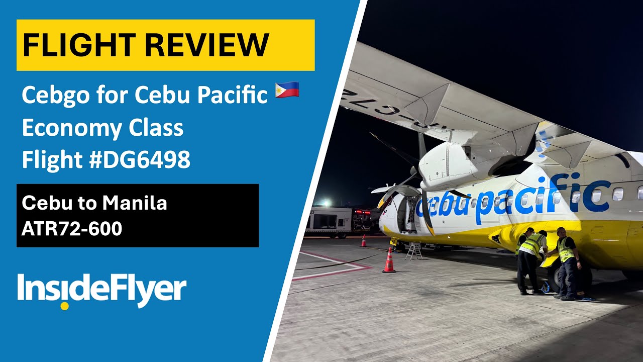 REVIEW | Cebgo for Cebu Pacific Economy Class Cebu to Manila | ATR 72 ...
