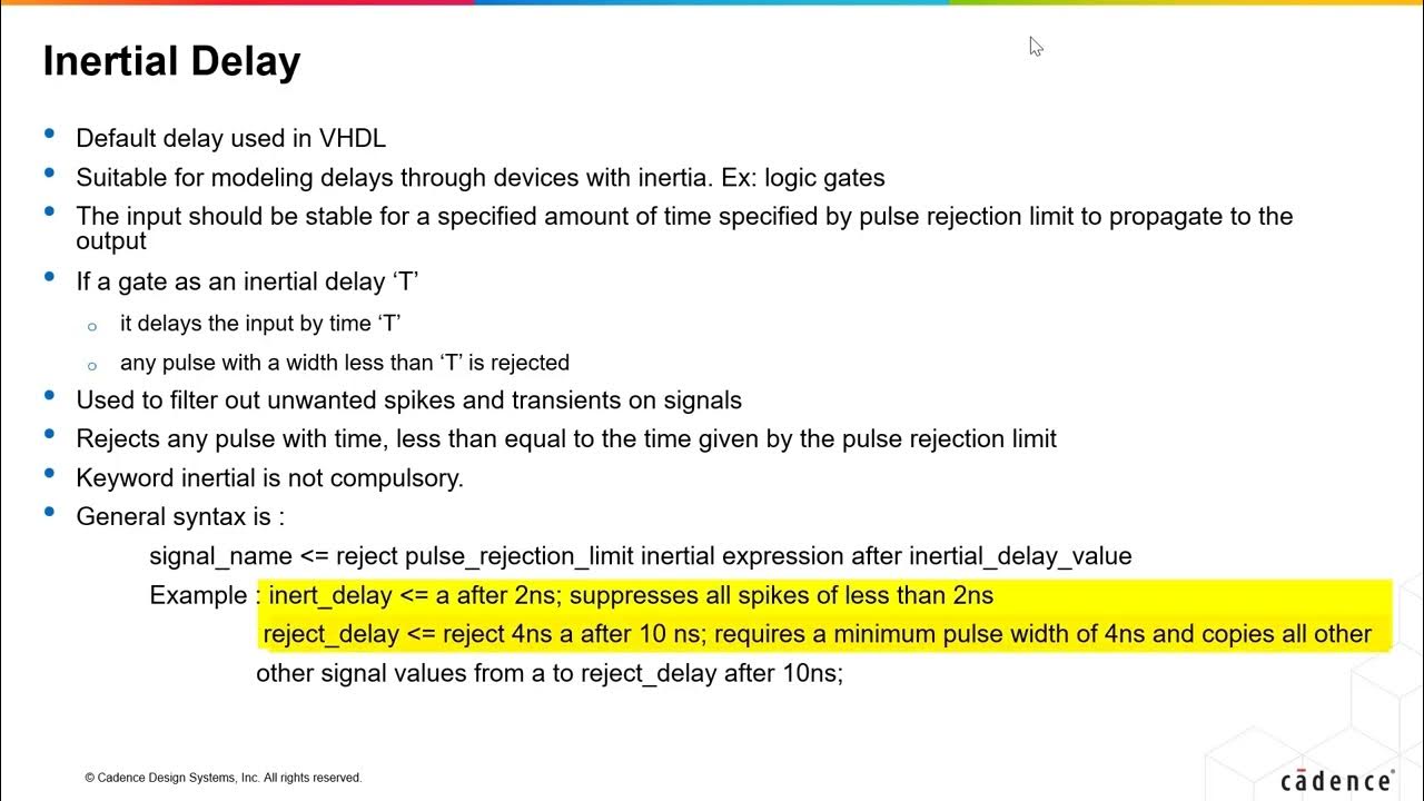 VHDL delays - YouTube