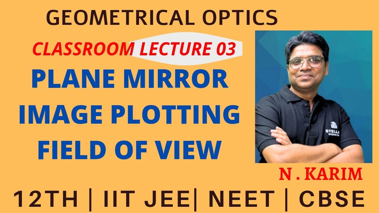 RAY OPTICS CLASSROOM LECTURE 03 | PLANE MIRROR & FIELD OF VIEW | JEE ...