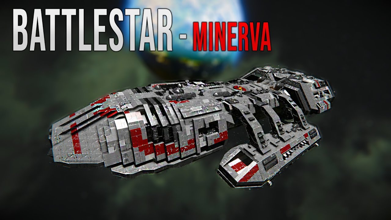 Battlestar Minerva-Class! - Space Engineers - Battlestar Galactica ...