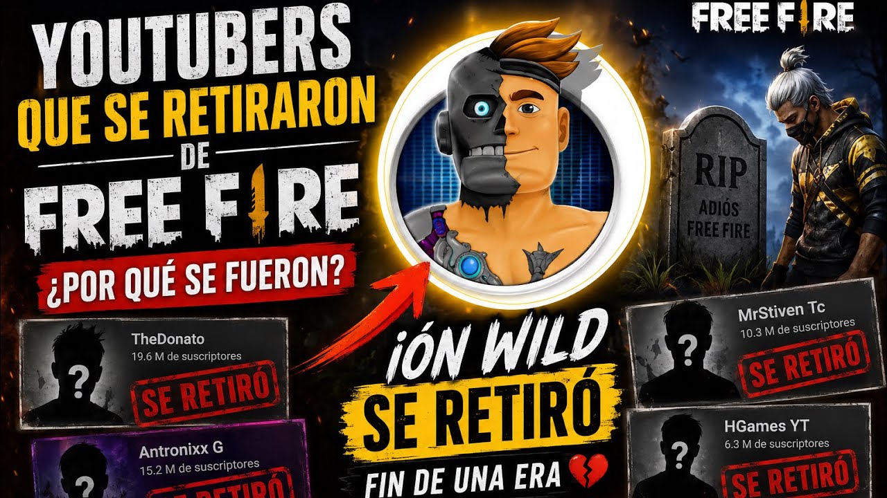 Youtubers que se retiraron sin avisar😓 parte 1. #freefire #video - YouTube