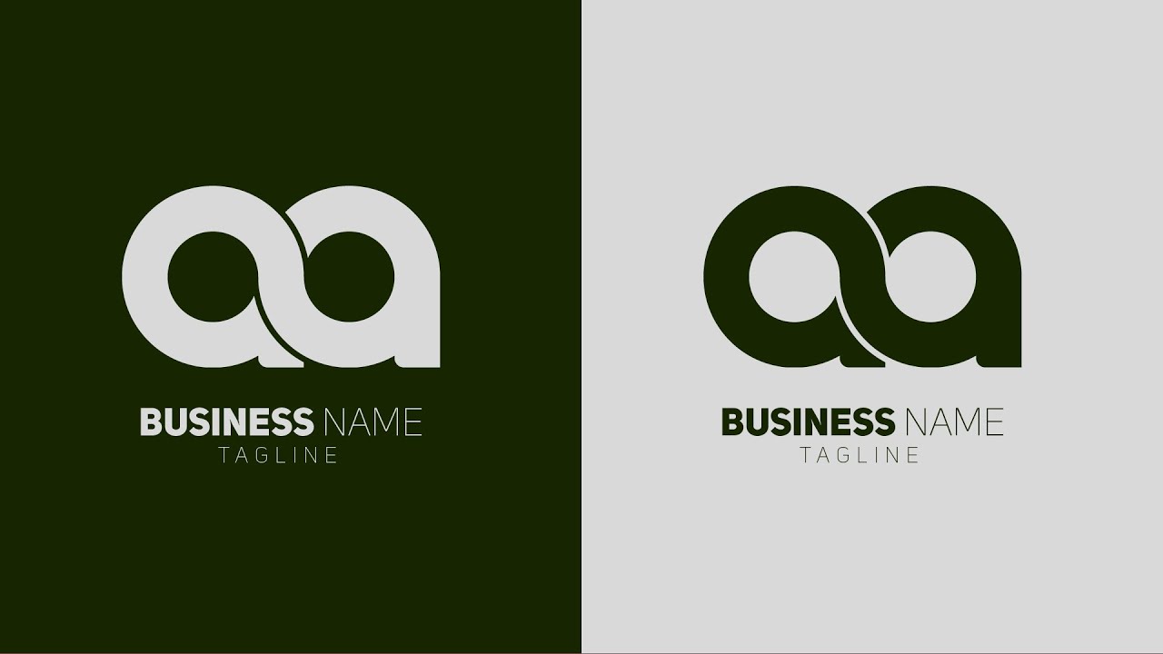 The AA Connection: Double Letter Logo Magic | Illustrator Tutorial ...